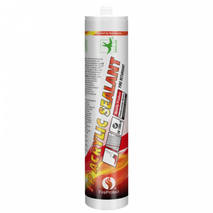Zwaluw Acrylaatkit 310ml - Brandwerend & Wit | Filterfabriek